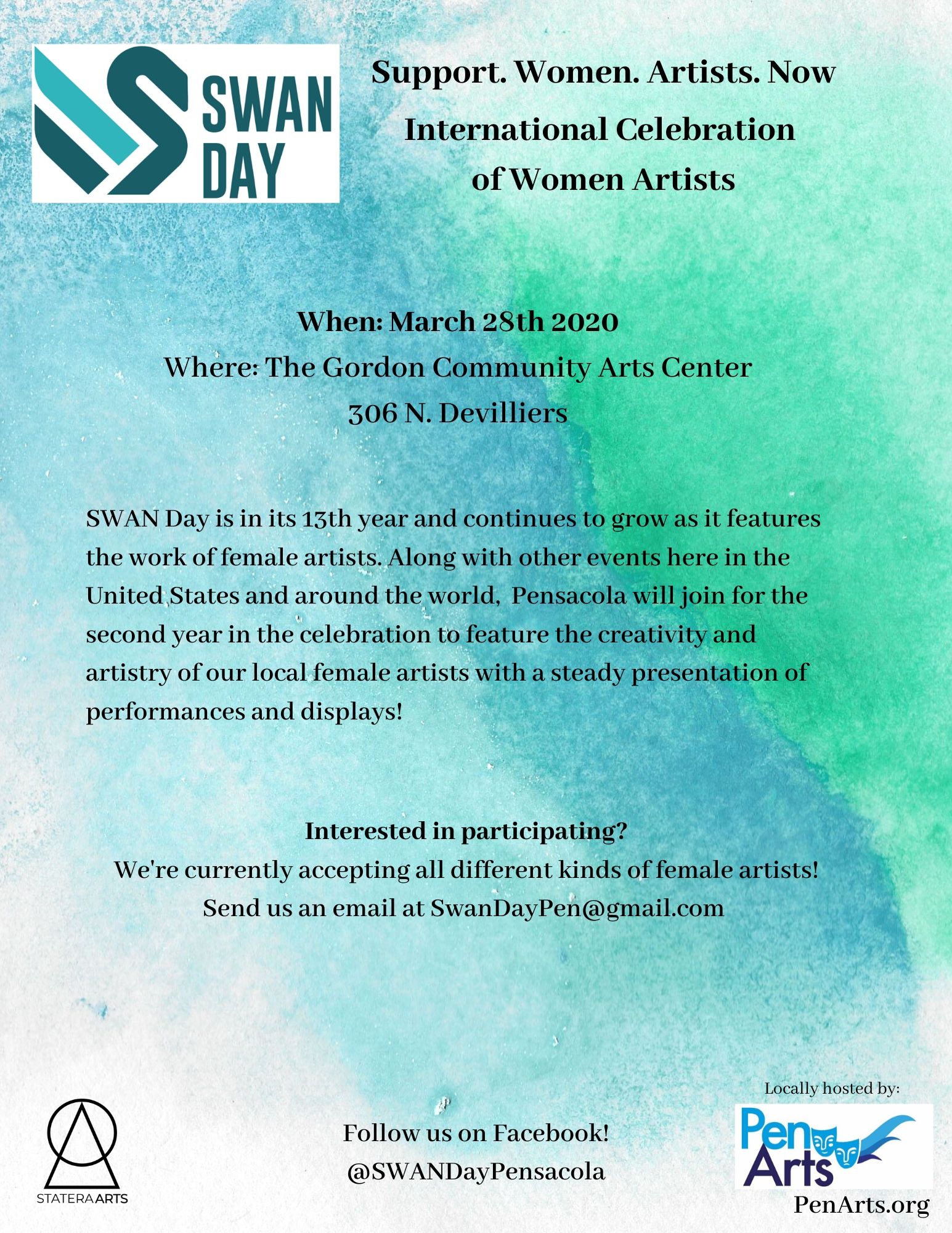 SWAN Day Pensacola – Using the power of art to unite our community.